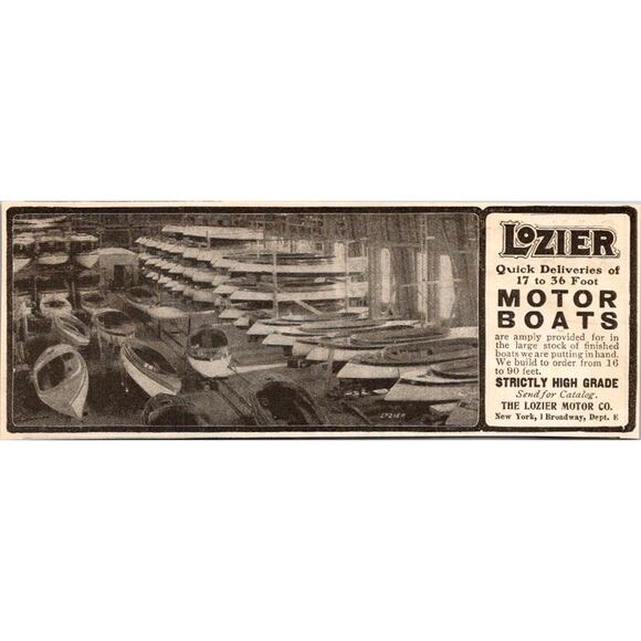None and/or Unknown | Other | The Lozier Motor Co Motor Boats High ...